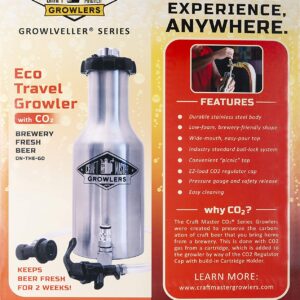 Growlveller 64oz Carbonated Growler | Craft Master Growlers