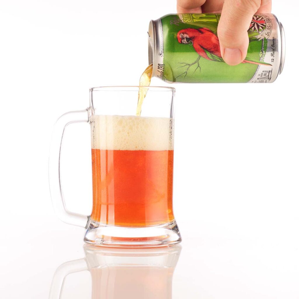 Classic German Glass Stein Beer Mug - 22 oz Capacity