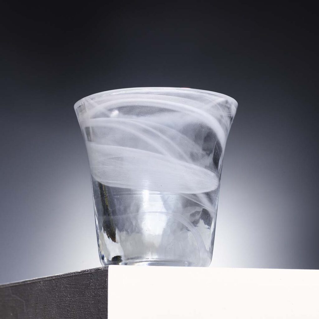 Hand Blown White 10 oz Rocks Glass - Craft Master Growlers